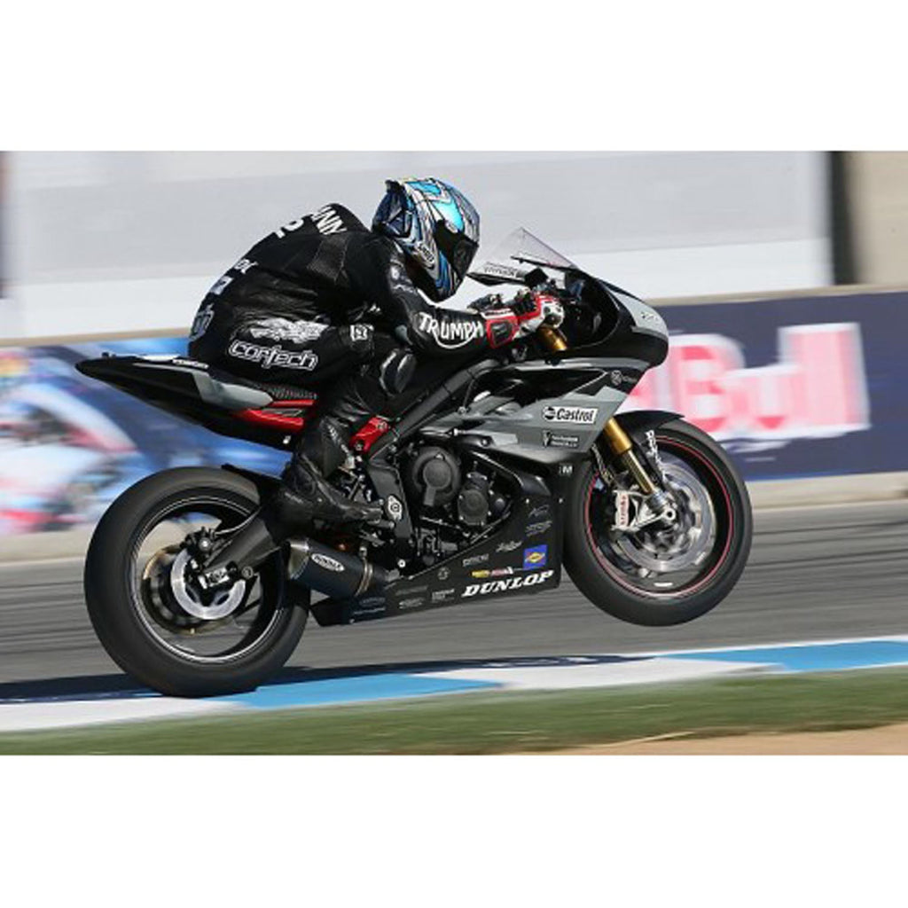 Hindle Evolution Full System Triumph 675/R 2013-17-Hindle – Moto Garage