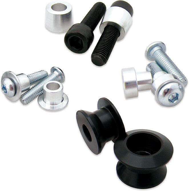 Swingarm spools- Black – Moto Garage
