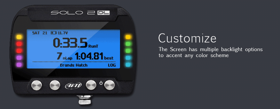 AIM SOLO 2 DL CAN GPS laptimer – Moto Garage